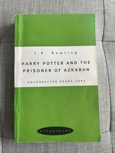 Harry Potter and the Prisoner Of Azkaban, JK Rowling, uncorrected proof ...