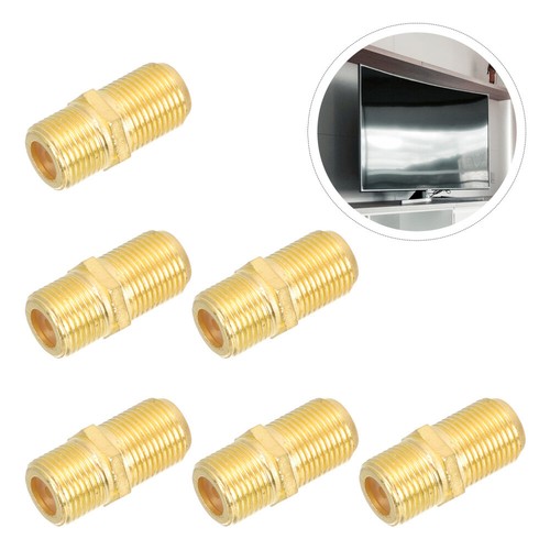 6 Pcs Imperial Adapter Cable Connectors F-Type Female Coupler | eBay