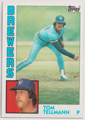 1984 Topps #476 Tom Tellmann Milwaukee Brewers | eBay