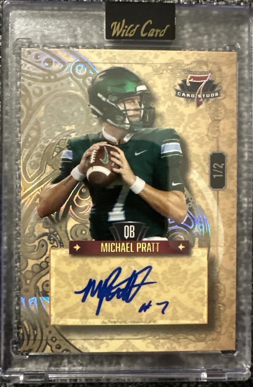 Michael Pratt Auto #1/2! 2023 Wild Card 7 Card Stud | eBay