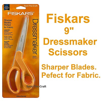 Fiskars Dressmaker Shears Scissors 9 Inches Longer Blades for Cutting ...
