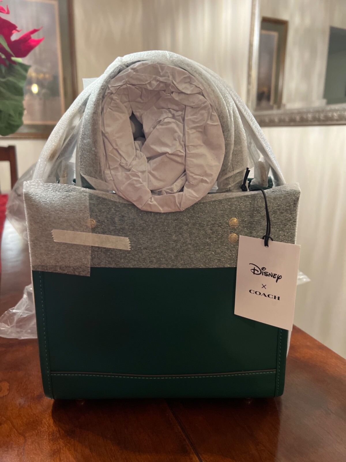 NWT Disney X Coach Dempsey Tote With Mickey Mouse/Sled Motif | eBay