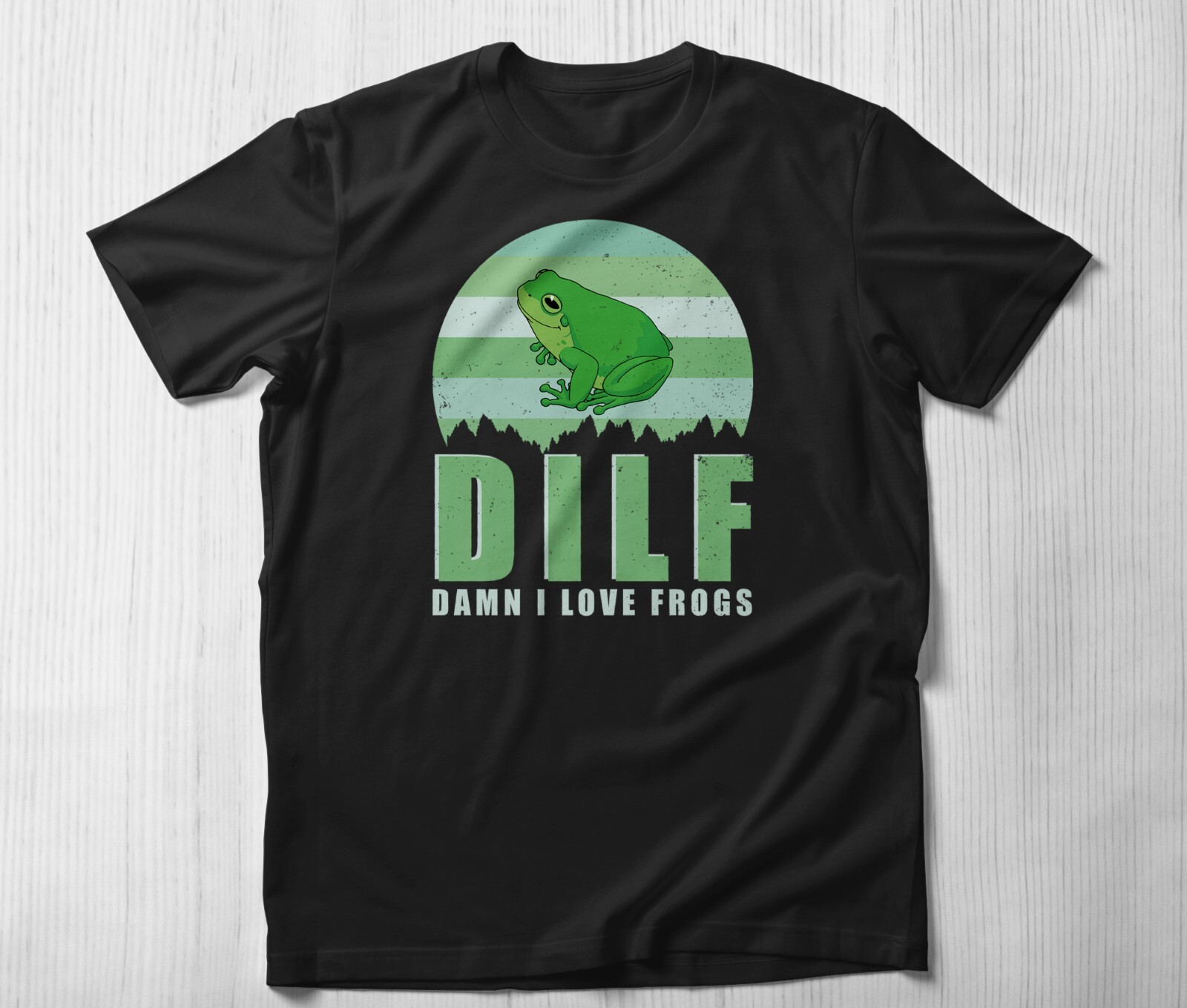 DILF Shirt, DAMN I Love Frogs Shirt I love Dilf Frog Lover Shirt Father ...