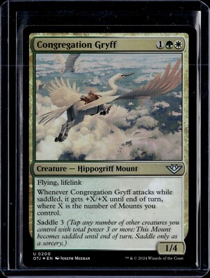 Congregation Gryff - 200 - Foil - OTJ - NM - MTG Magic the Gathering | eBay