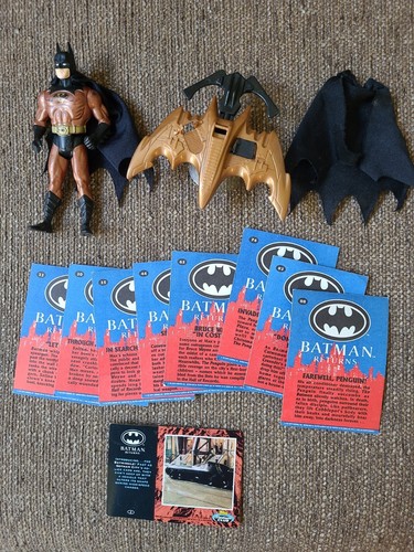 Vtg 1990 Batman Returns Powerwing w/ Firing Wing Kenner Action Figure ...