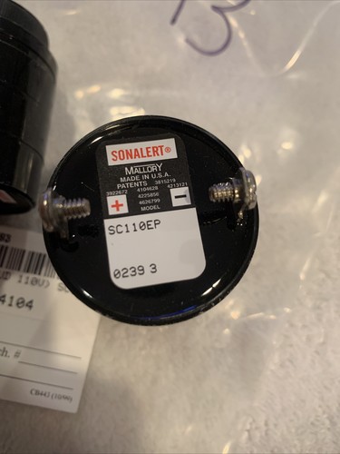 MALLORY SC110EP SONALERT BUZZER PULSE ALARM LOUD 110V *NEW* | eBay