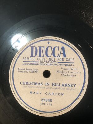 Mary Carton 78 Promo / Did Santa Claus Come From Ireland Christmas In ...
