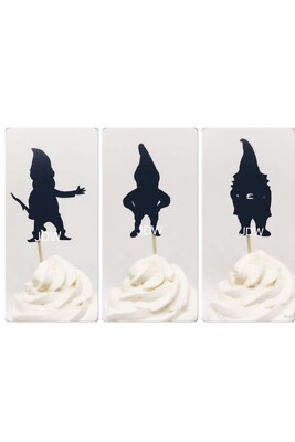 Gnomes cupcake toppers, gnome cupcake topper, gnomes party, gnomes ...
