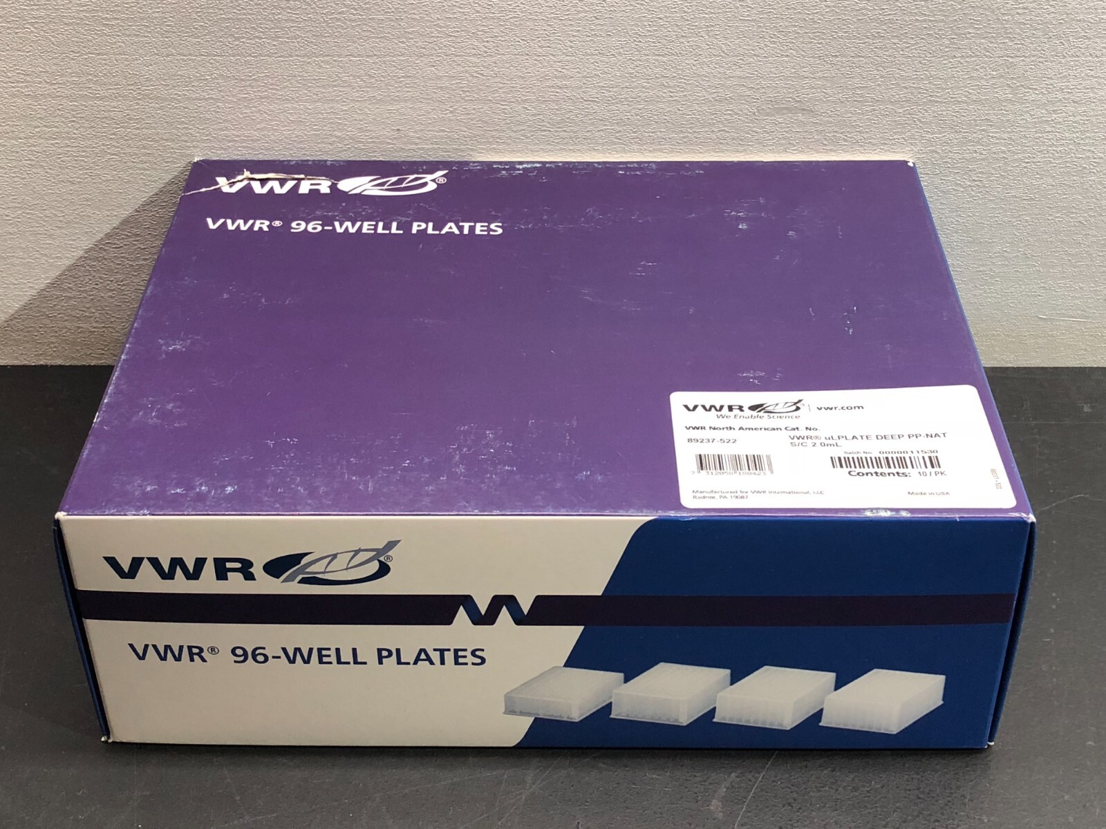 VWR uL 96 Well Plates Deep PP-Nat S/C 2.0mL 89237-522 10/Pk for sale ...