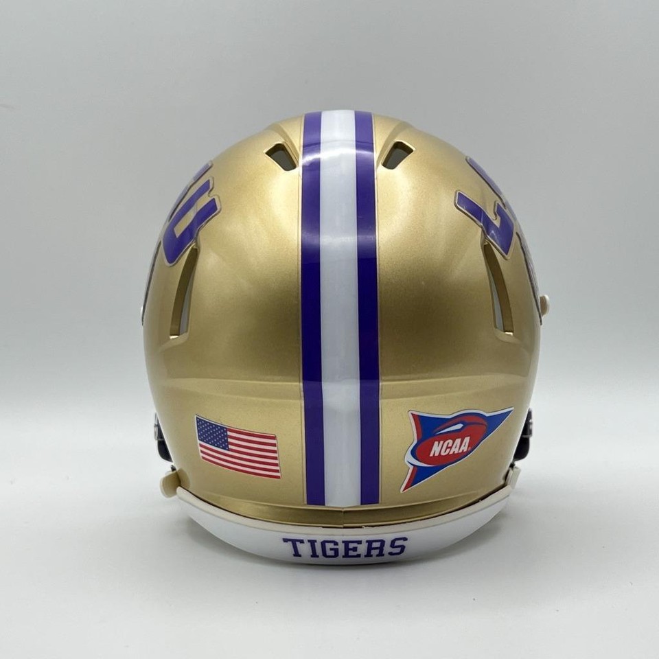 LSU Tigers CUSTOM Metallic Gold Mini Football Helmet | eBay
