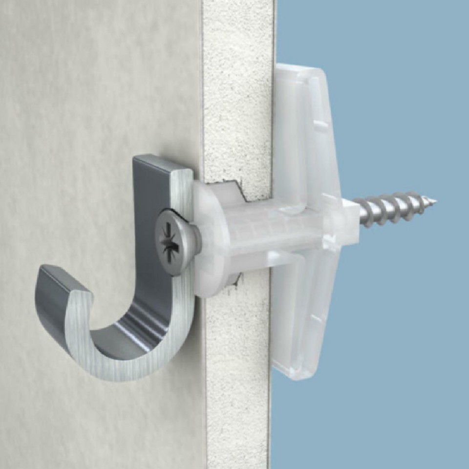 5 x Rawl Poly Toggles & Screws Hallow Wall Fixings for Plasterboard ...