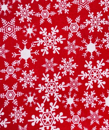 CHRISTMAS COTTON FABRIC NOEL SNOWFLAKES FAT QUARTER & 15" x 44 ...