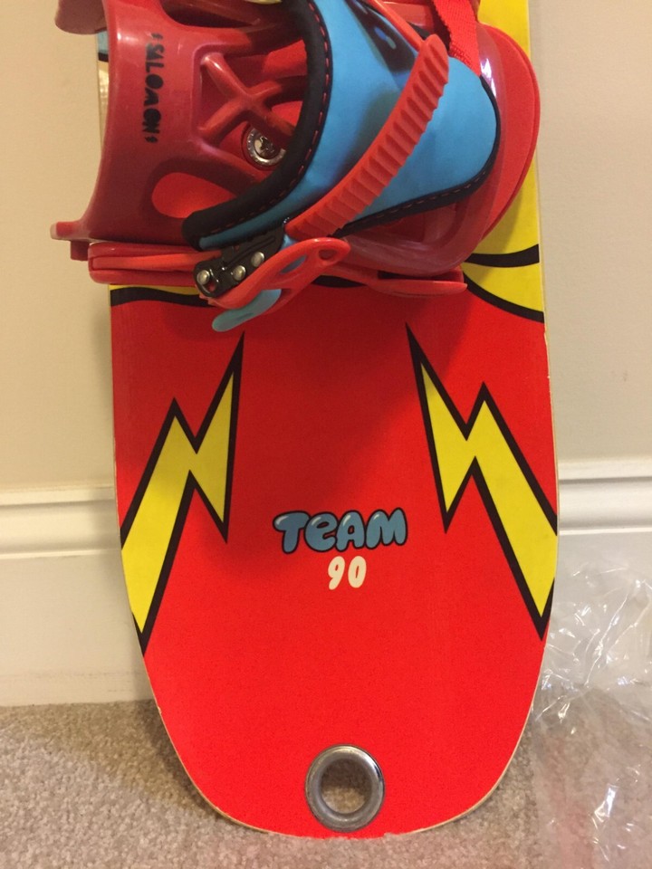 Kids Salomon SPONGEBOB SQUAREPANTS 90cm Snowboard Box & Bindings no ...