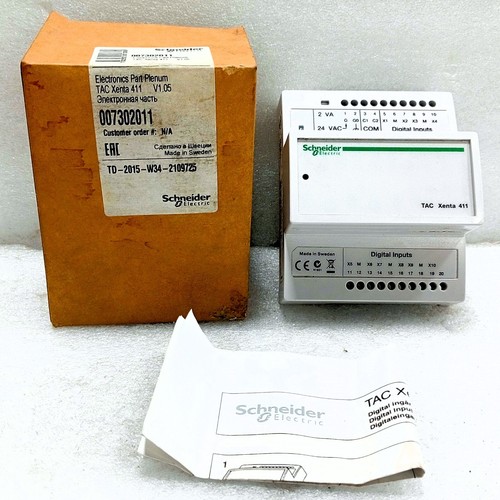 SCHNEIDER ELECTRIC 0-073-0201-1 TAC XENTA 411 DIGITAL INPUT MODULE | eBay