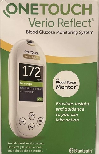 OneTouch Verio Reflect Meter Blood Glucose Monitoring System Kit - NEW ...