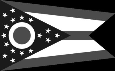 Ohio OH State Flag Decal Vinyl Camper Truck Window Sticker Subdued VAR ...