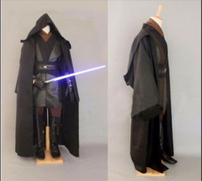 Star Wars Cosplay Costume Jedi Anakin Skywalker Darth Vader Cloak Robe ...