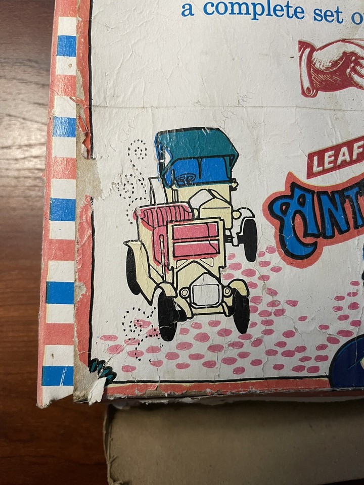 Vintage Toy Antique Cars Dime Store Counter Display Box Leaf ...