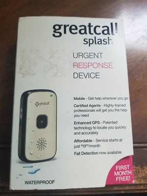 Greatcall Splash Urgent Response Device - Waterproof - New in Box | eBay