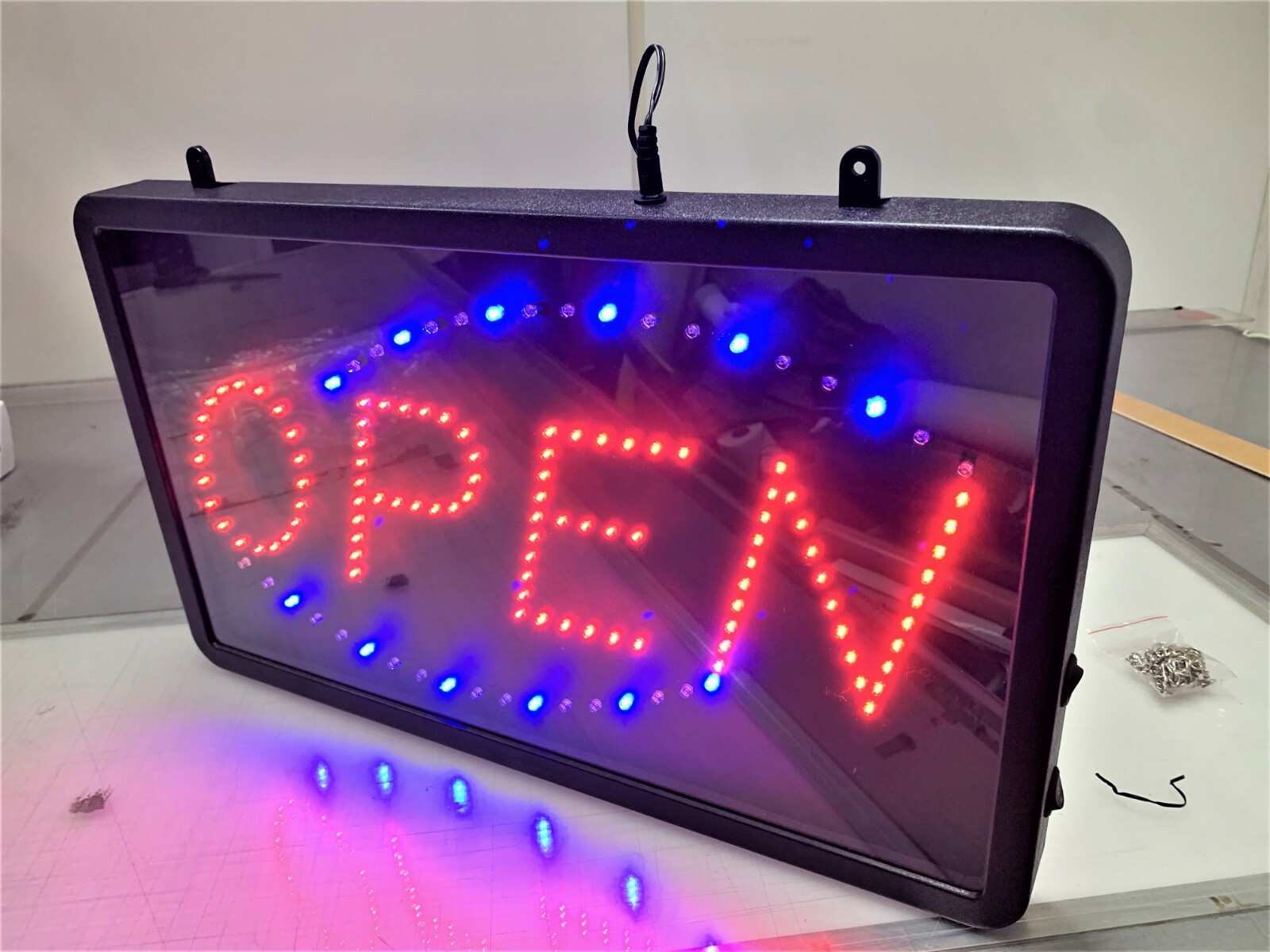 Large LED Open Sign, 560mm x 330mm x 40mm, AUS Power Plug, 24hr ShipOut ...