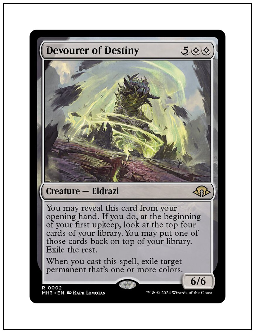 1x Devourer of Destiny, Modern Horizons 3, Magic MTG, NM | eBay