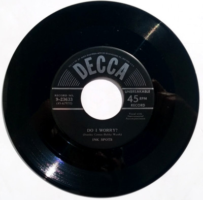 INK SPOTS - Java Jive / Do I Worry? - Vinyl 45rpm 1950 Decca 9-23633 Doo Woop | eBay