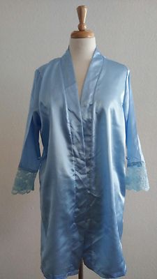 Michael F. Baby Blue Baby Doll Lingerie Robe Sz S | eBay