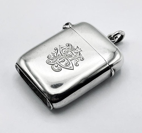 SILVER VESTA CASE BIRMINGHAM 1902 HORTON & ALLDAY | eBay UK