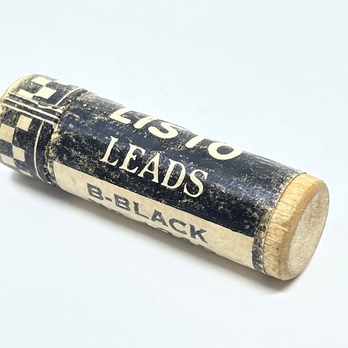 NOS Wood Tube Listo Mechanical Pencil Leads Black No. 1246 Standard 046 ...