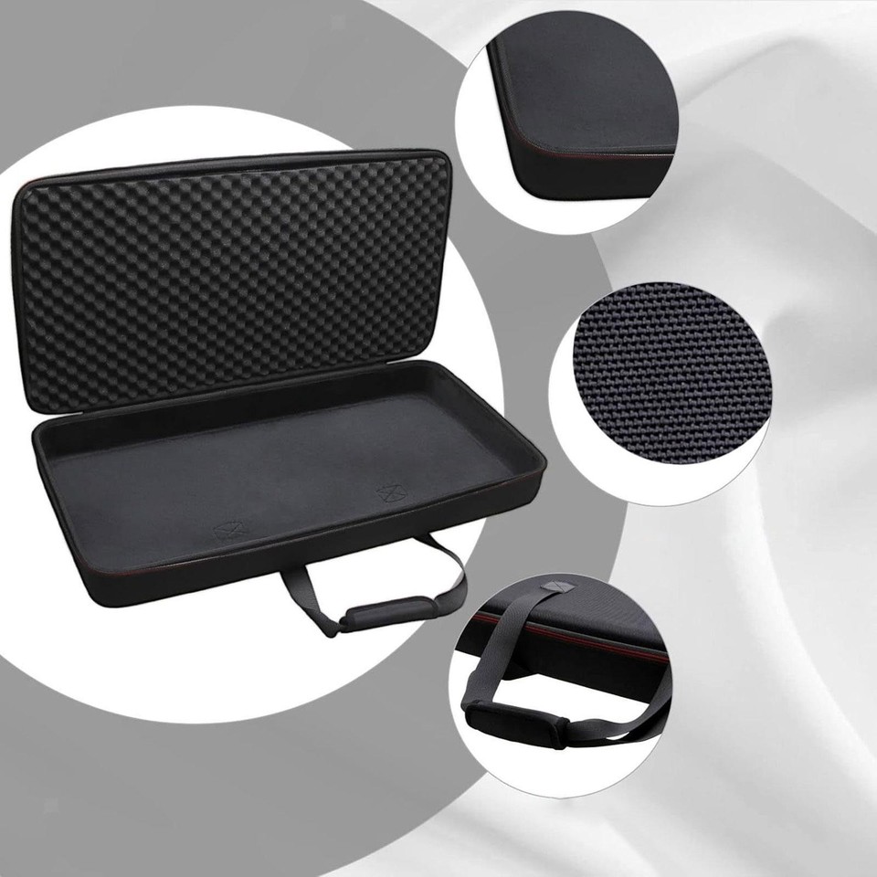 25 Key USB MIDI Keyboard Controller Case Smooth Zipper Hard Carrying ...