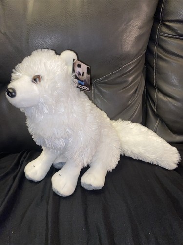 Wild Republic Arctic Fox Wolf 12" Plush White Stuffed Animal | eBay