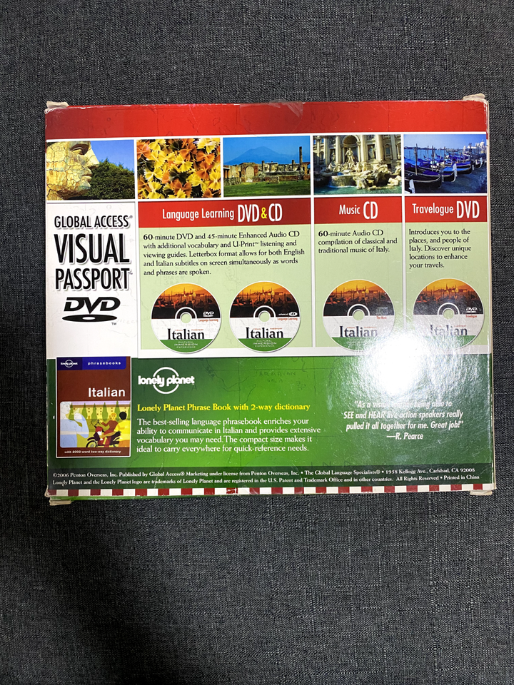 GLOBAL ACCESS ITALIAN VISUAL PASSPORT CULTURAL IMMERSION EXPERIENCE FOR ...