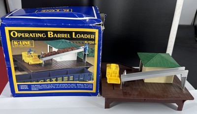 K-Line O Scale Operating Barrel Loader #K-124 Missing The Barrels In ...