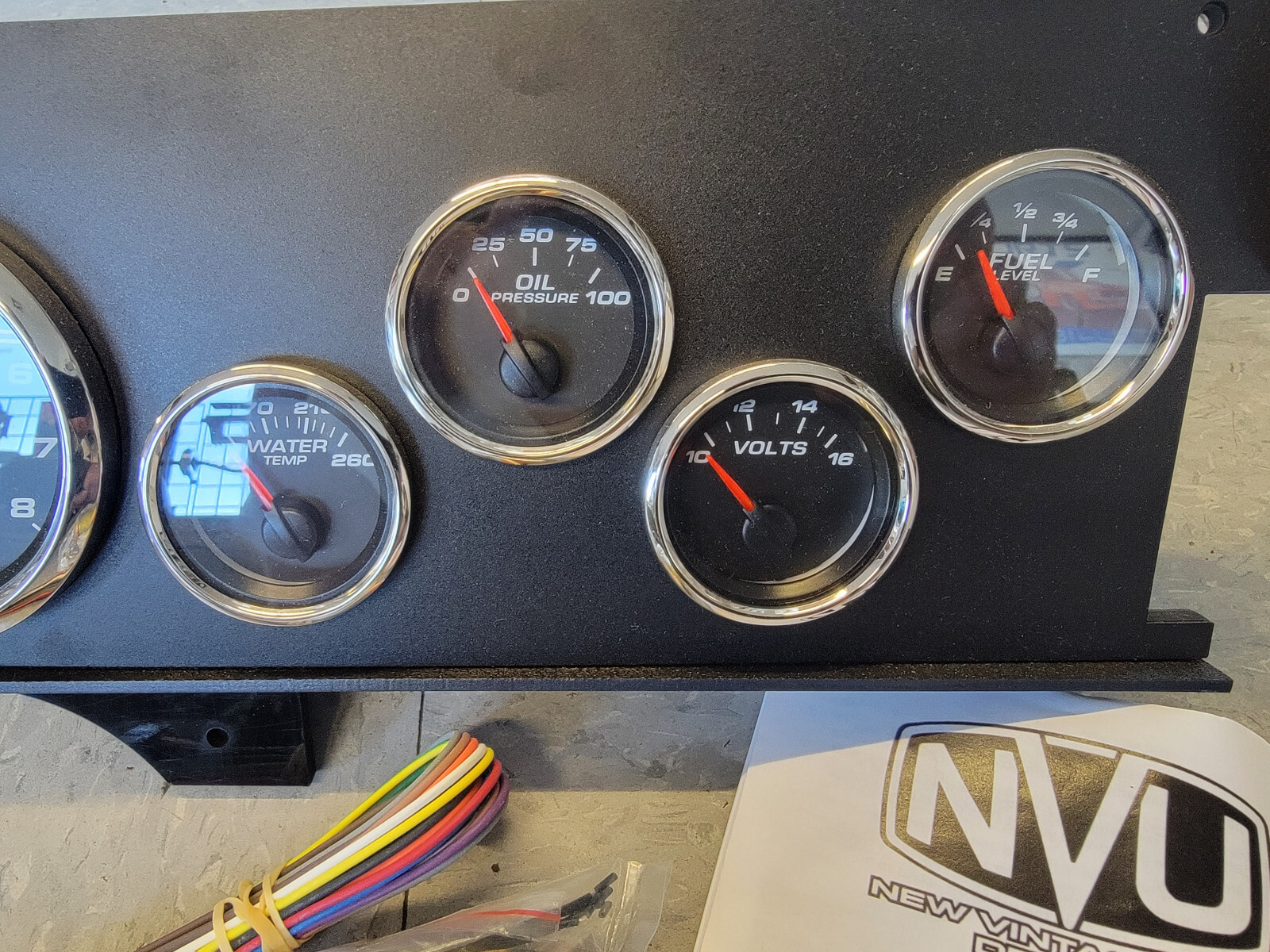 1970-72 Chevelle El Camino Non SS NVU Sweep Dash Performance Gauges ...