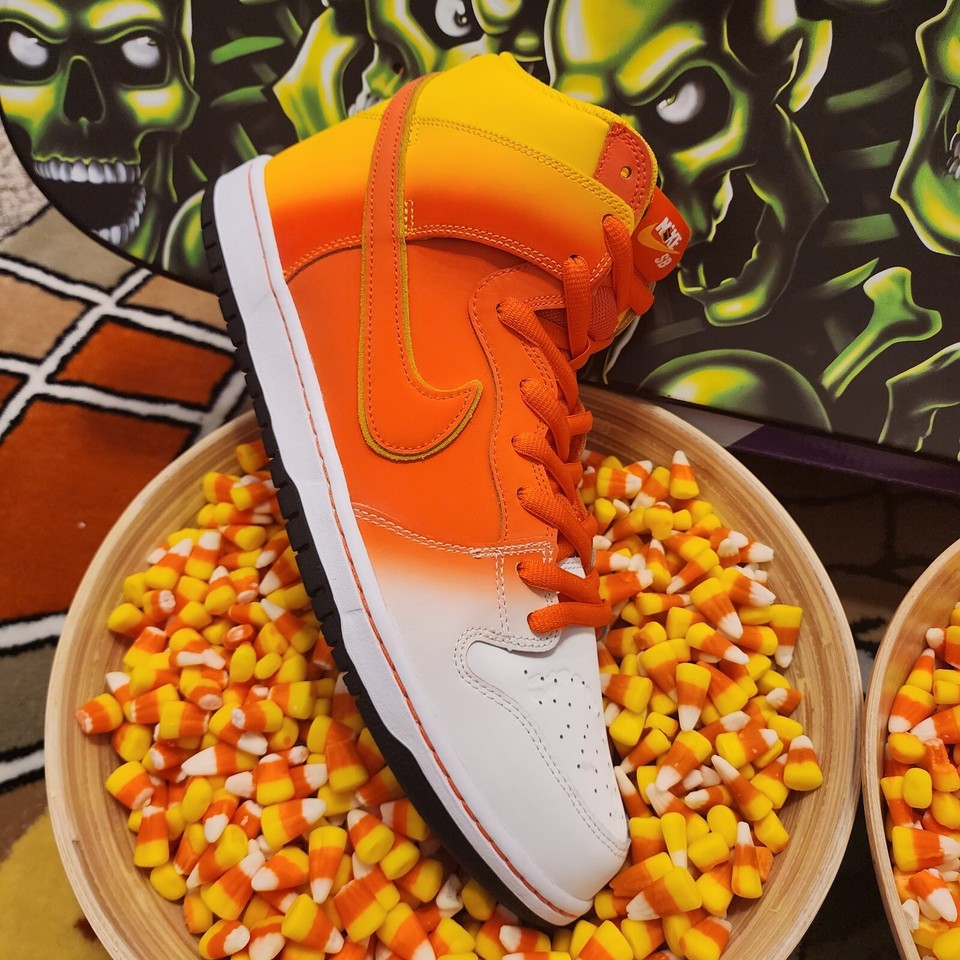 Nike SB Dunk High Sweet Tooth Candy Corn Yellow Orange Sneaker ...