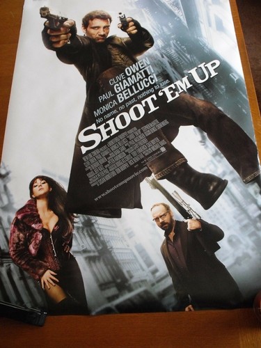 Shoot 'Em Up Original DS Movie Poster Clive Owen Paul Giamatti Monica ...