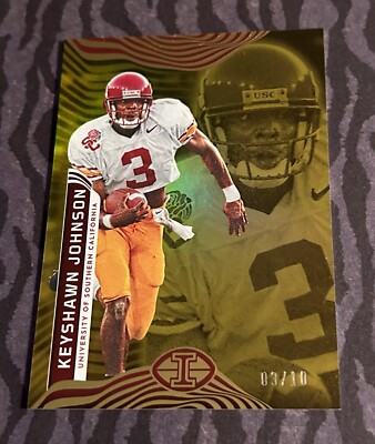 2023 Illusions DP Keyshawn Johnson - GOLD #03/10 - JERSEY NUMBER - USC ...