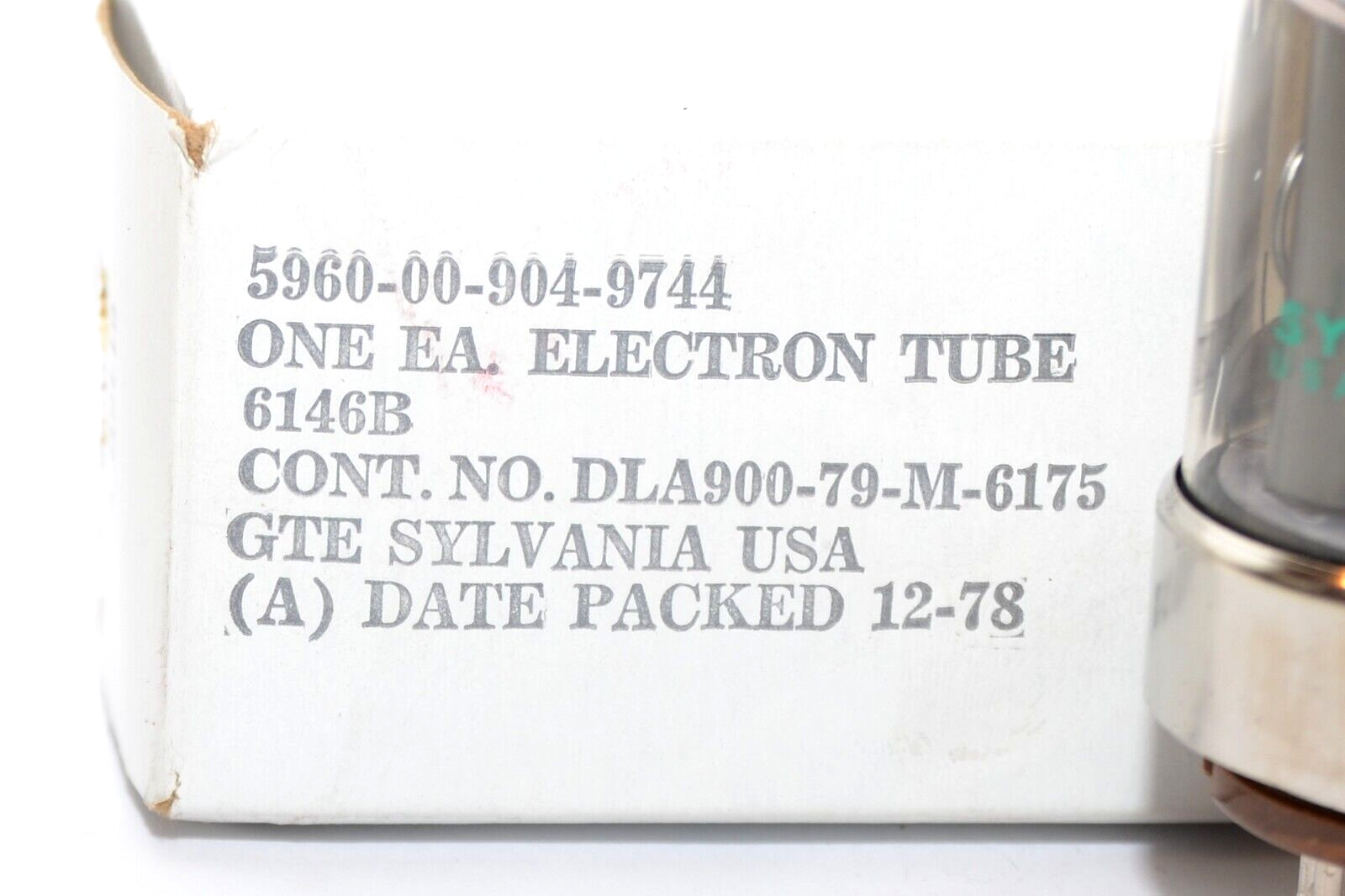 MIL spec Vintage Sylvania 6146B / 8298A Beam Power Tube Valve, from the ...