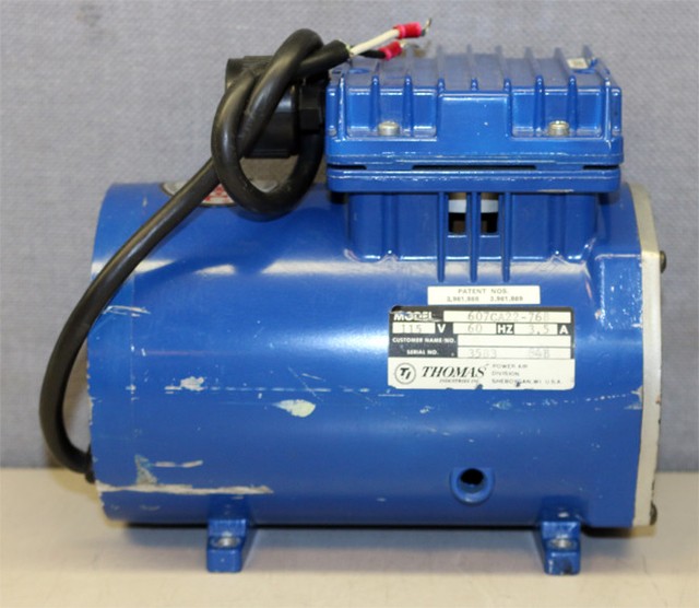 Thomas Industries 607ca22-768 Wob-l Piston Vacuum Compressor Pump ...