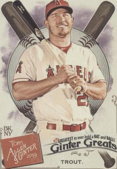 2019 Topps Allen & Ginter - Ginter Greats Mike Trout #GG-46 for sale ...