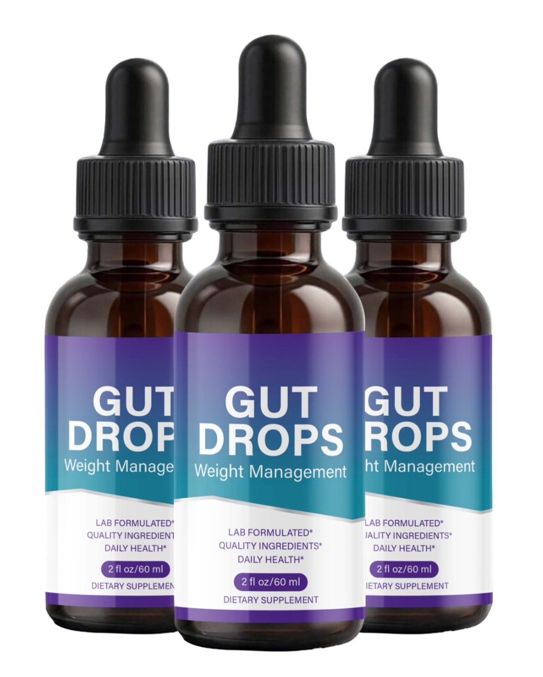 ( 3 Pack ) Gut Drops, Advanced Weight Loss & Gut Health Support Drops ...
