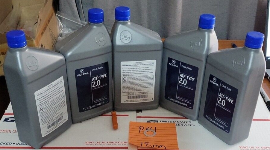 5x QTS Acura OEM ATF Type 2.0 w/Gasket 8SPD 10SPD Automatic ...