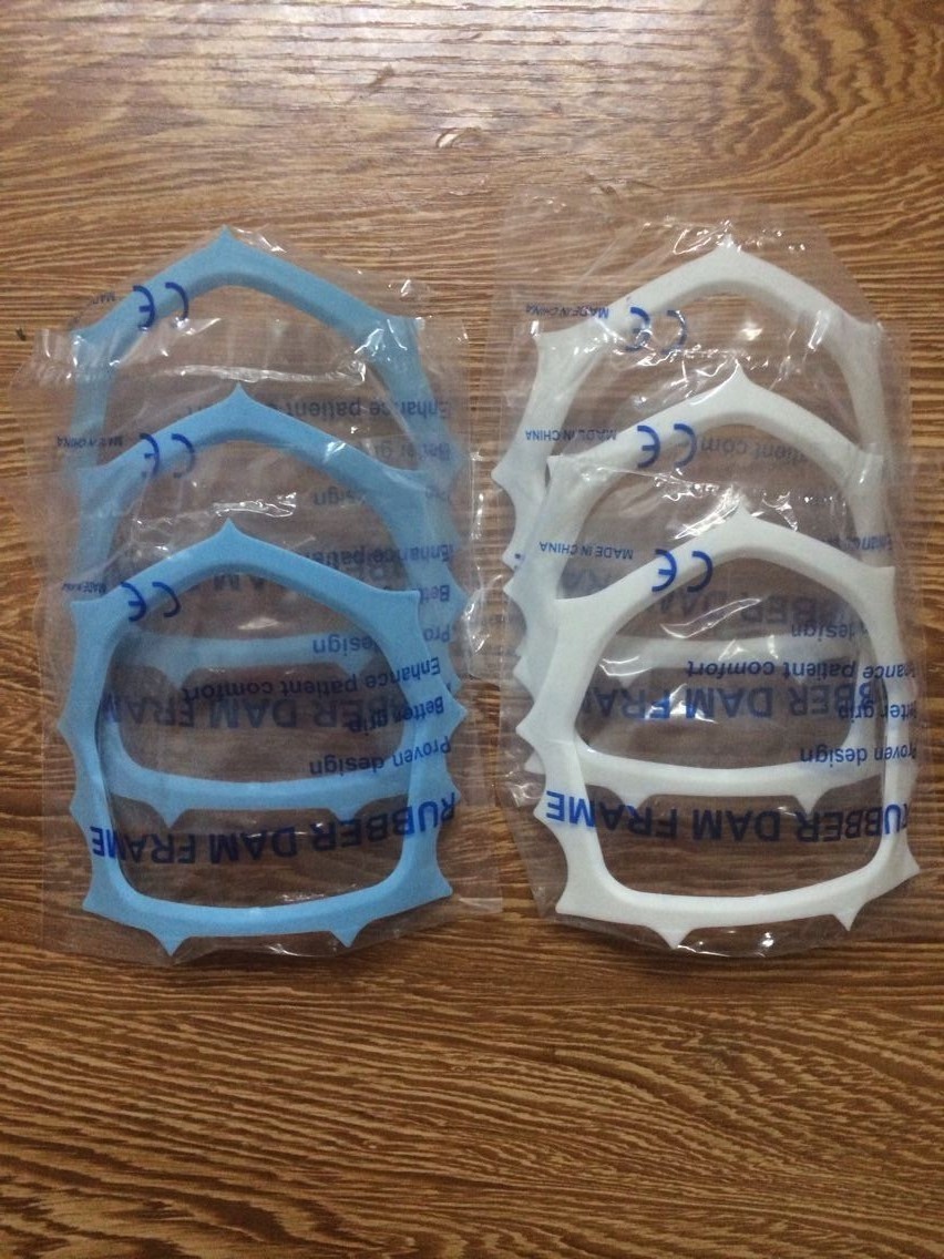 6 Pcs New Dental Plastic Rubber Dam Frame Holder Instrument Blue ...