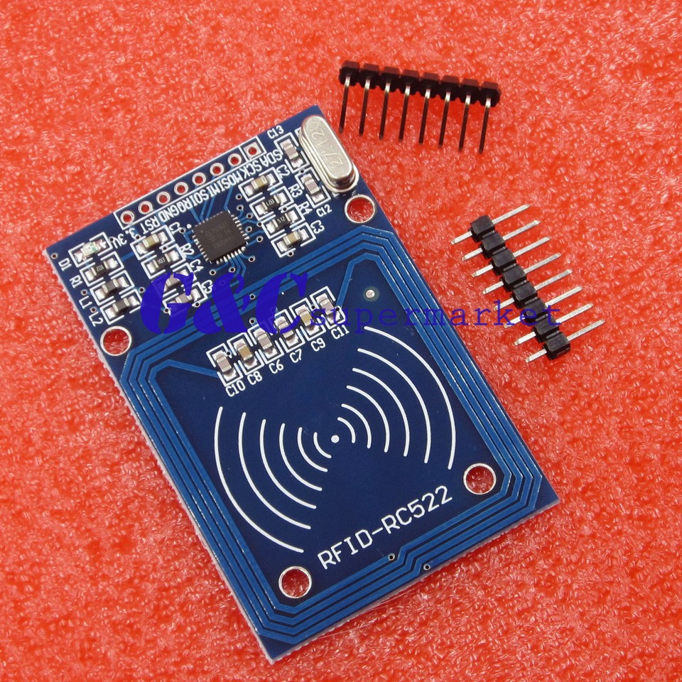 2PCS RFID 13.56MHz RC522 Antenna RF Module Proximity Module Board Brand ...