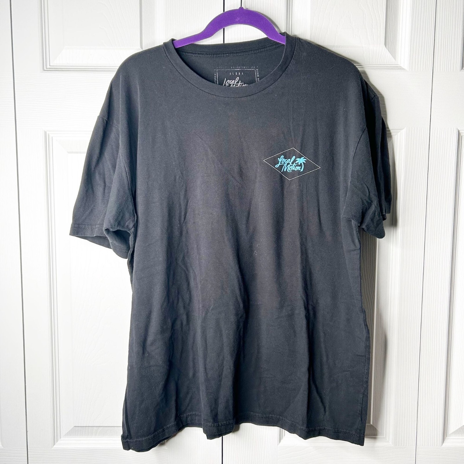 Local Motion Hawaii Black Short Sleeve Tee T-Shirt Men's Size X-Large ...