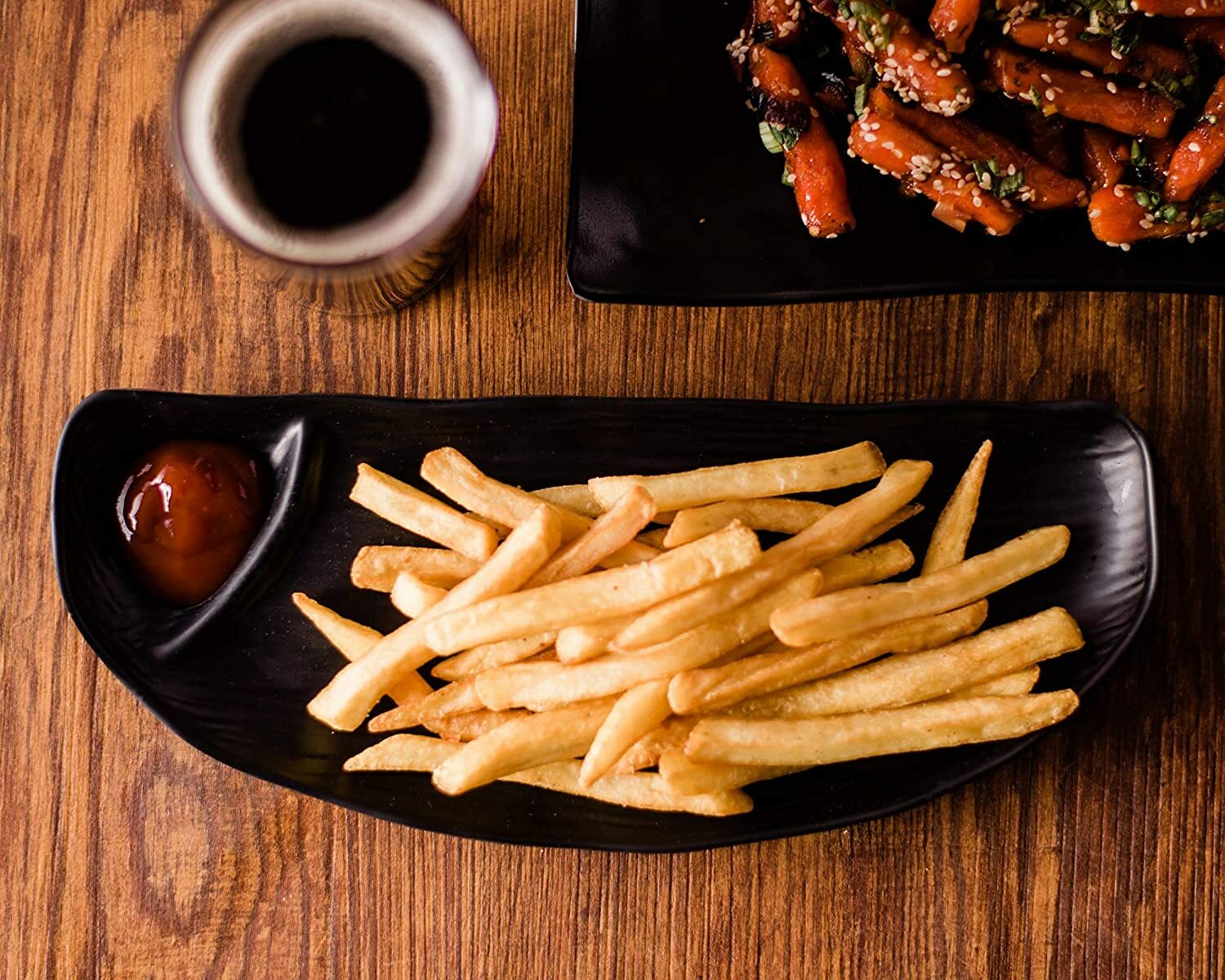Desert & Snack Serving Platter/Tray - Black, 10inch ( Pack of 2) | eBay ...