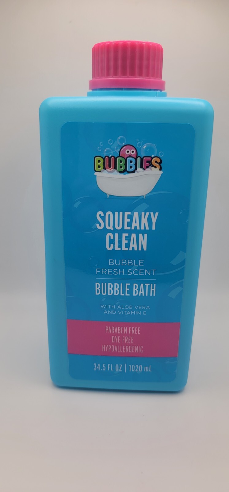 Bubbles Squeaky Clean Fresh Scent Bubble Bath W/ Aloe & Vit E - JUMBO ...