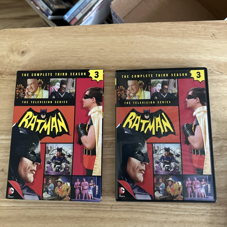 Batman The Television Series DVD + Slipcover Complete Season 1 2 3 ...