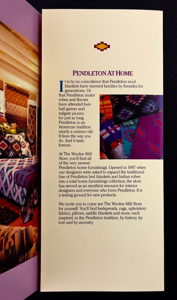 1980s Portland Oregon Pendleton Woolen Mill Yarn Store Vtg OR Travel ...