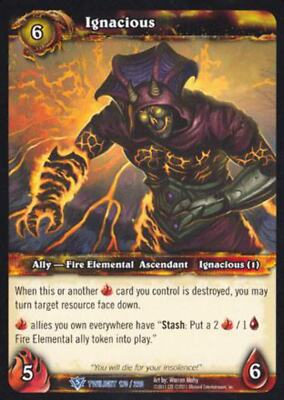 World of Warcraft TCG Ignacious - Twilight of the Dragons 170/220 | eBay